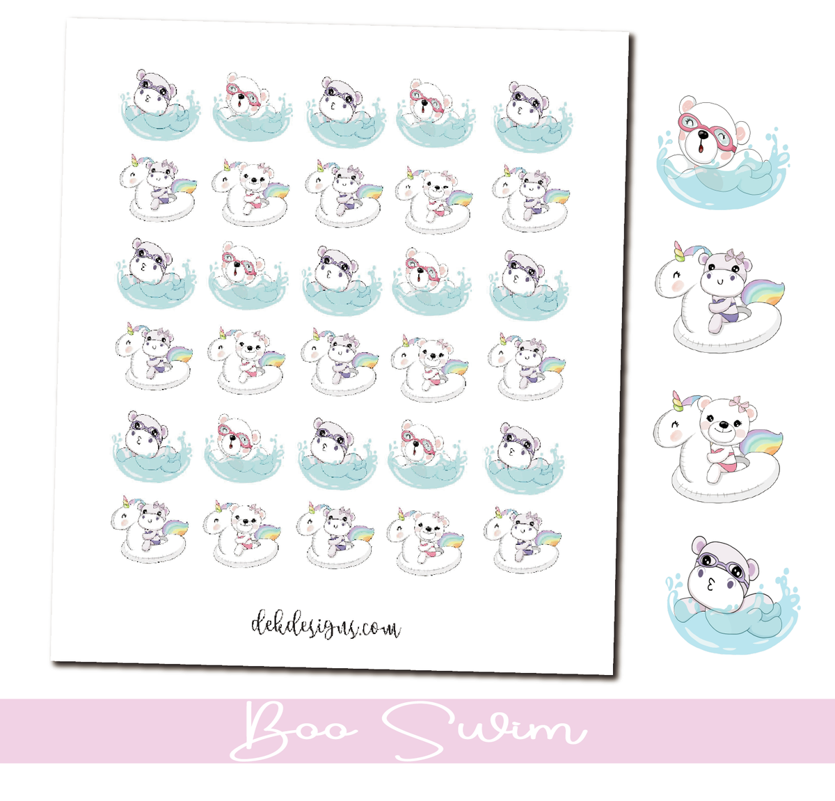 Boo & Friends - Swim | DEK Designs