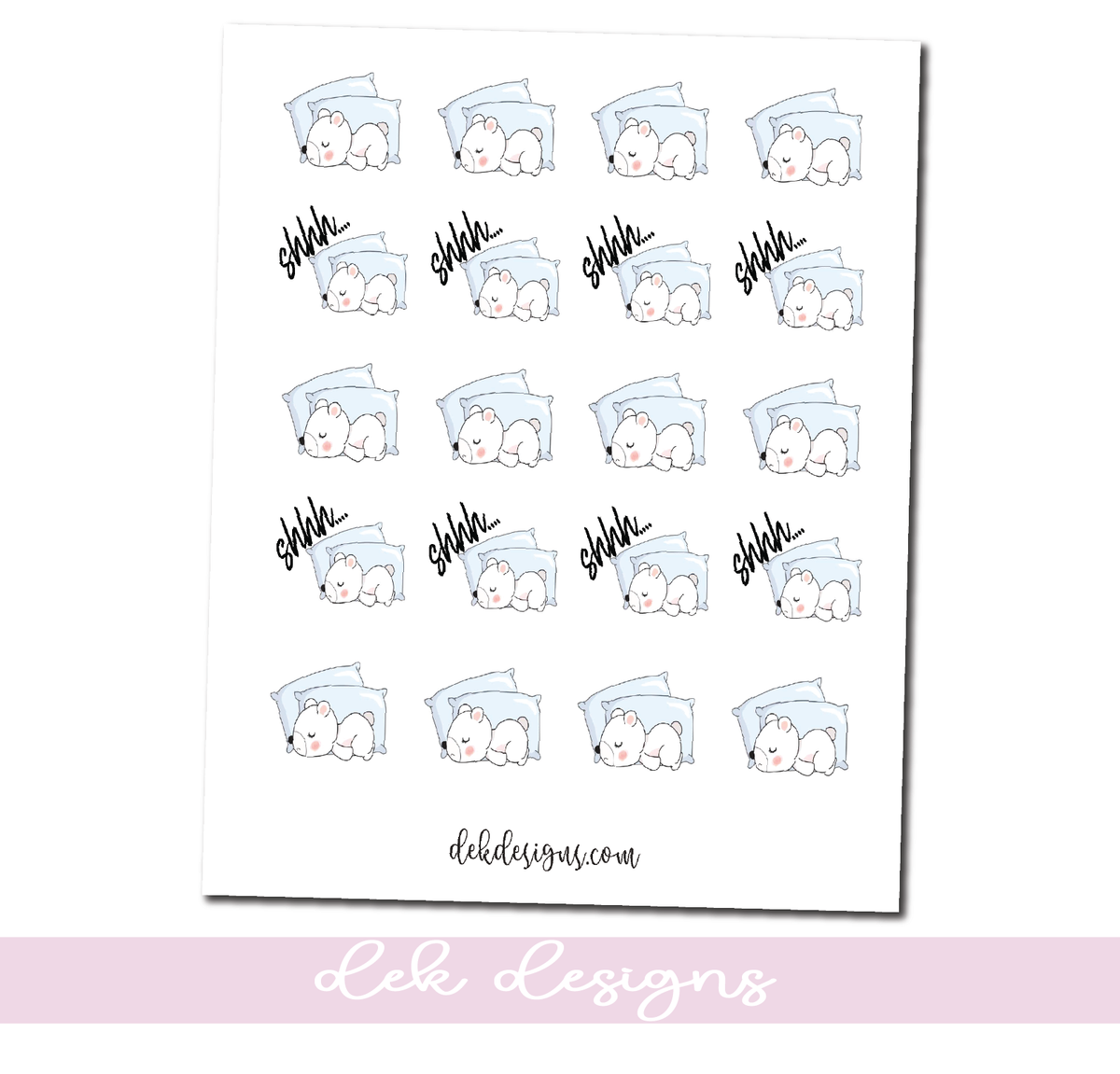 Boo Bear - Shhh... | DEK Designs