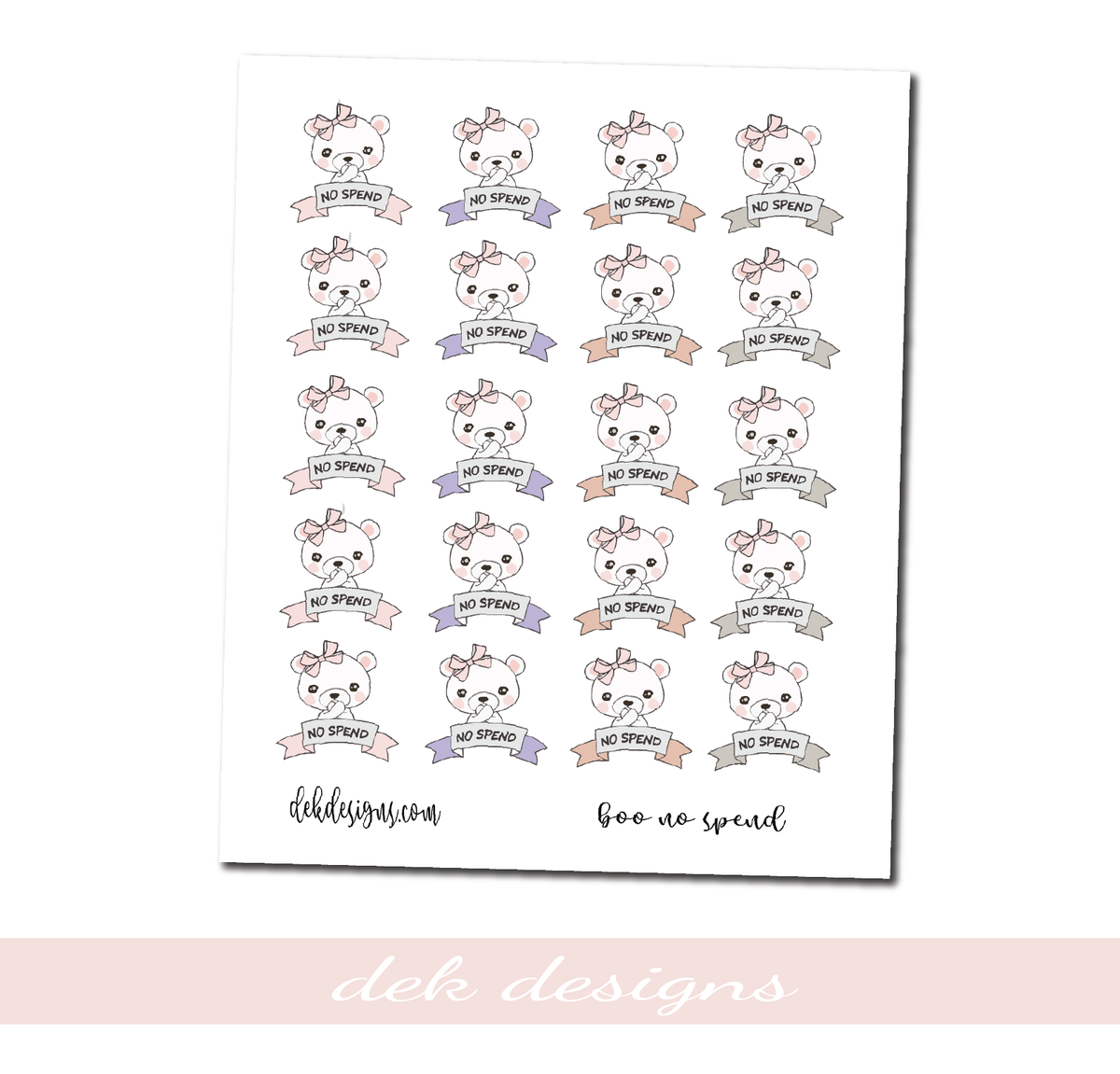 Boo - No Spend | DEK Designs